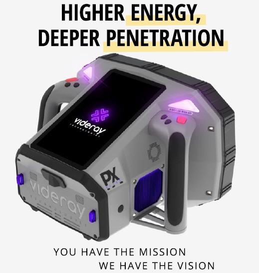 Videray PX Ultra - Scanner Portátil 160 keV Rayos X penetra 10mm acero