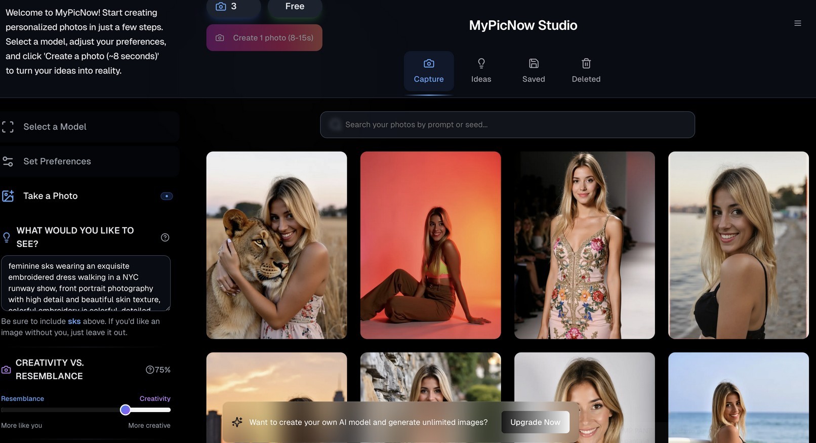 Crea Fotos de Perfil Profesionales con IA Crea Fotos con IA MyPicNow